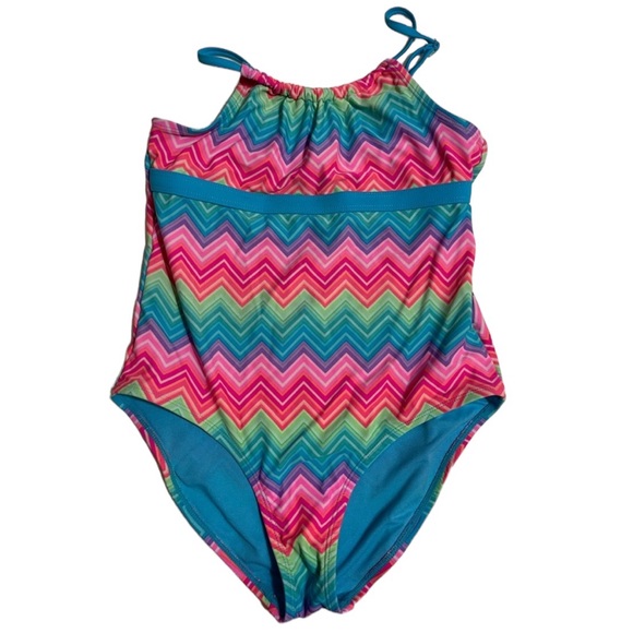 Source Unknown | Swim | Girls Bathing Suit Onepiece Size 214 | Poshmark